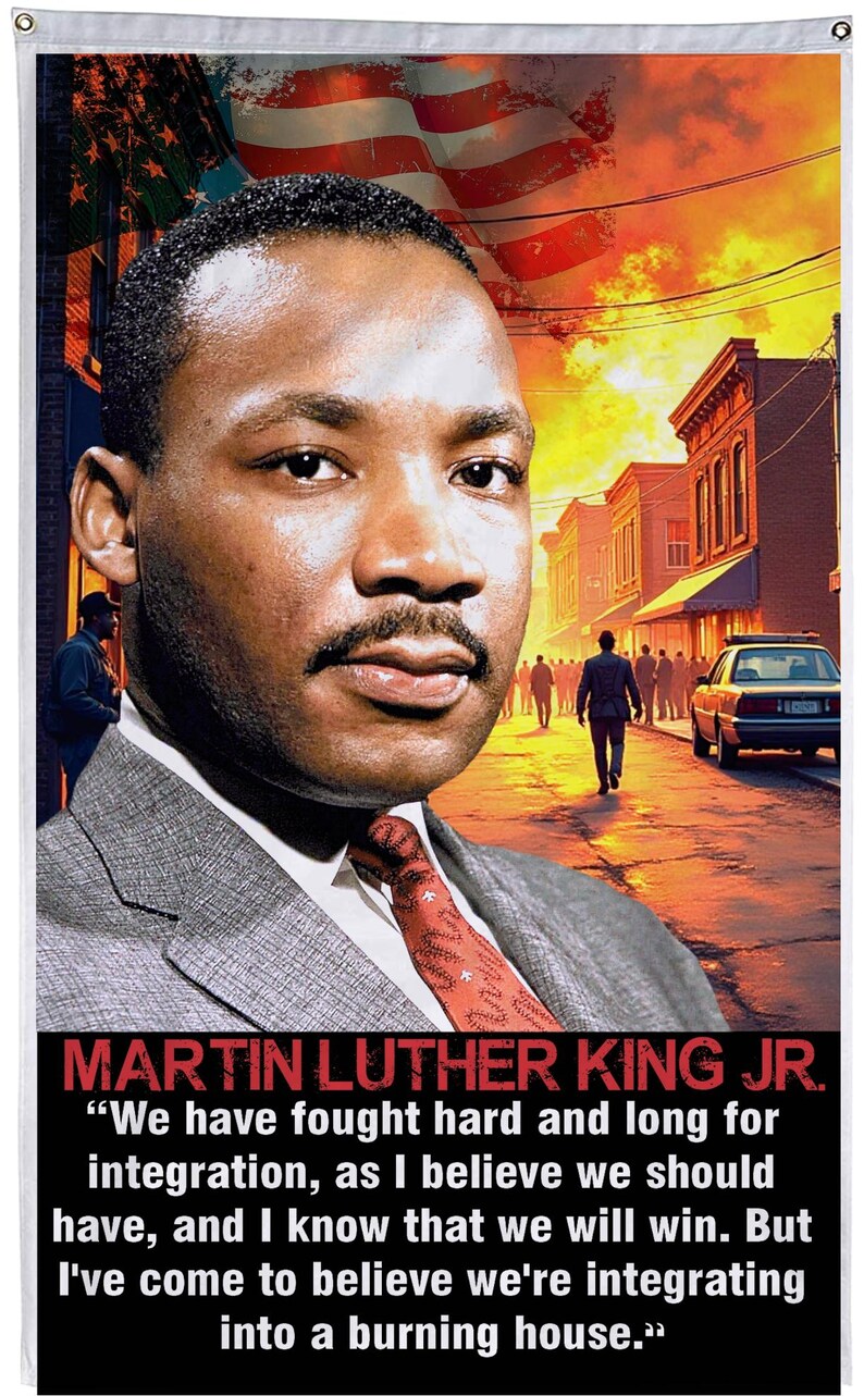 Martin Luther King -- Black History -- Flag -- MLK - Etsy