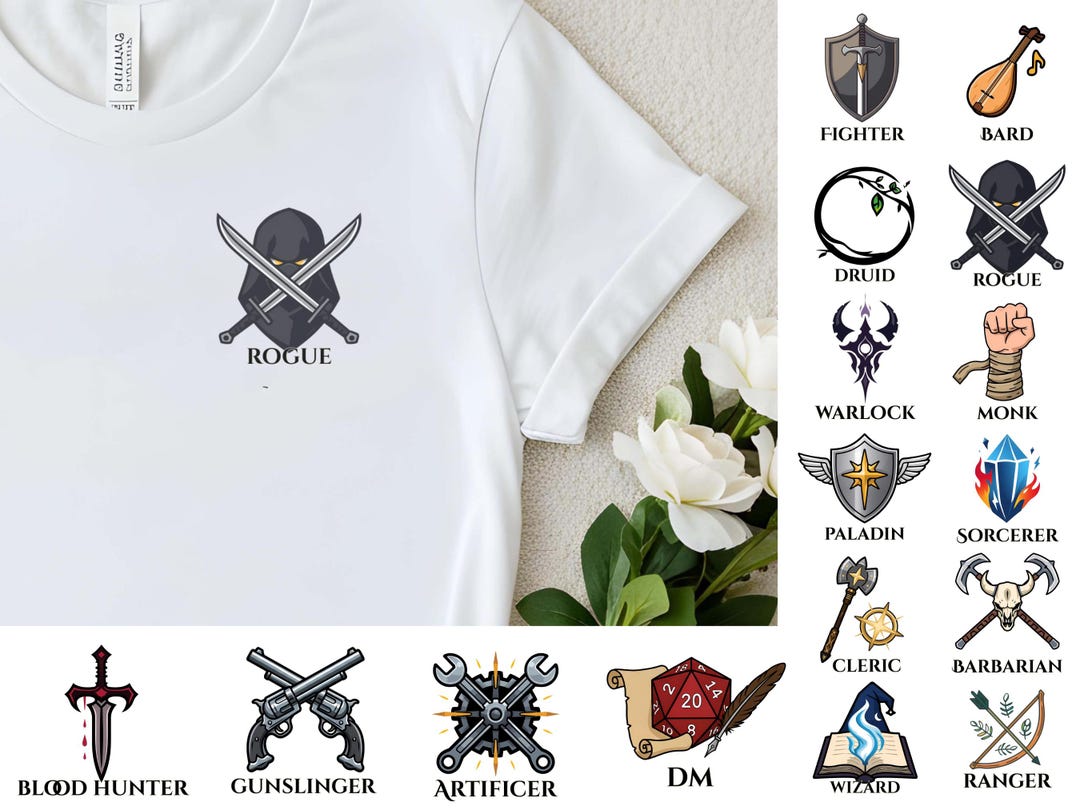 Rogue T-shirt: Dnd Stealth Class Tee, Dungeons and Dragons Gift for ...