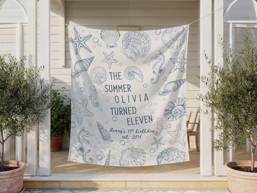 The Summer I Turned Pretty Birthday Banner | TSITP Party Décor | Beachy ...