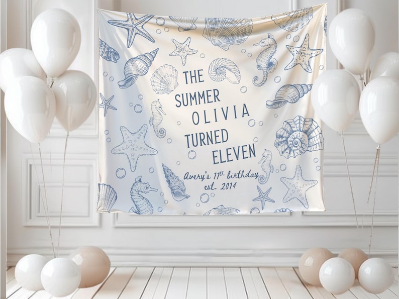 The Summer I Turned Pretty Birthday Banner | TSITP Party Décor | Beachy ...