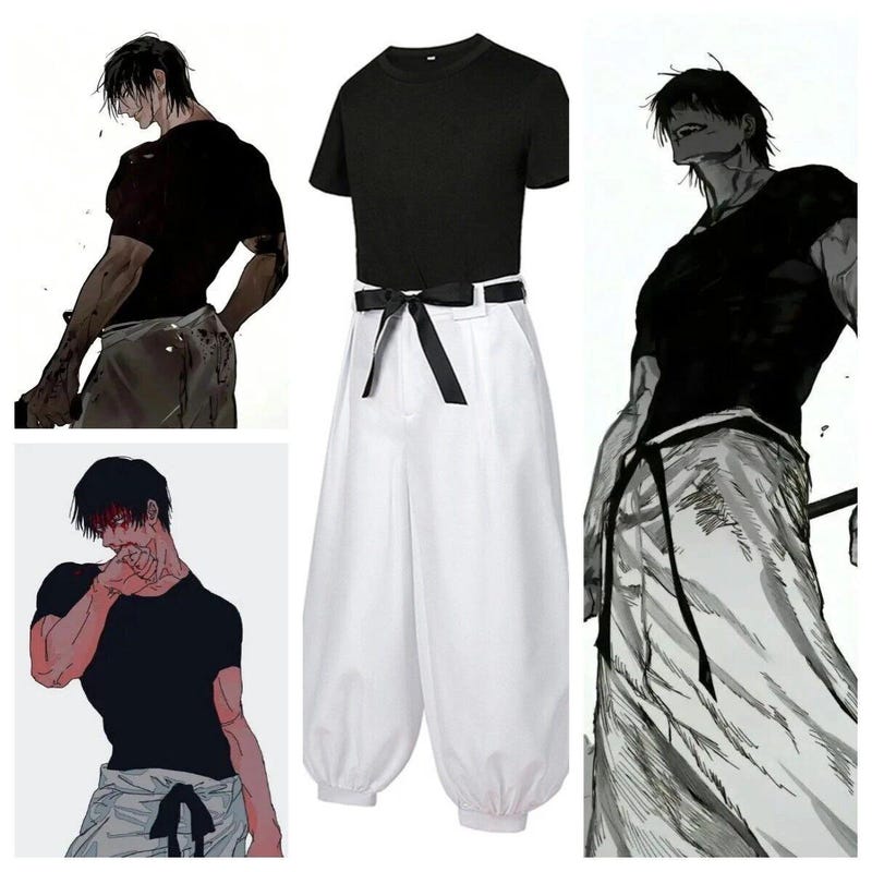 Toji Fushiguro Outfit - Etsy