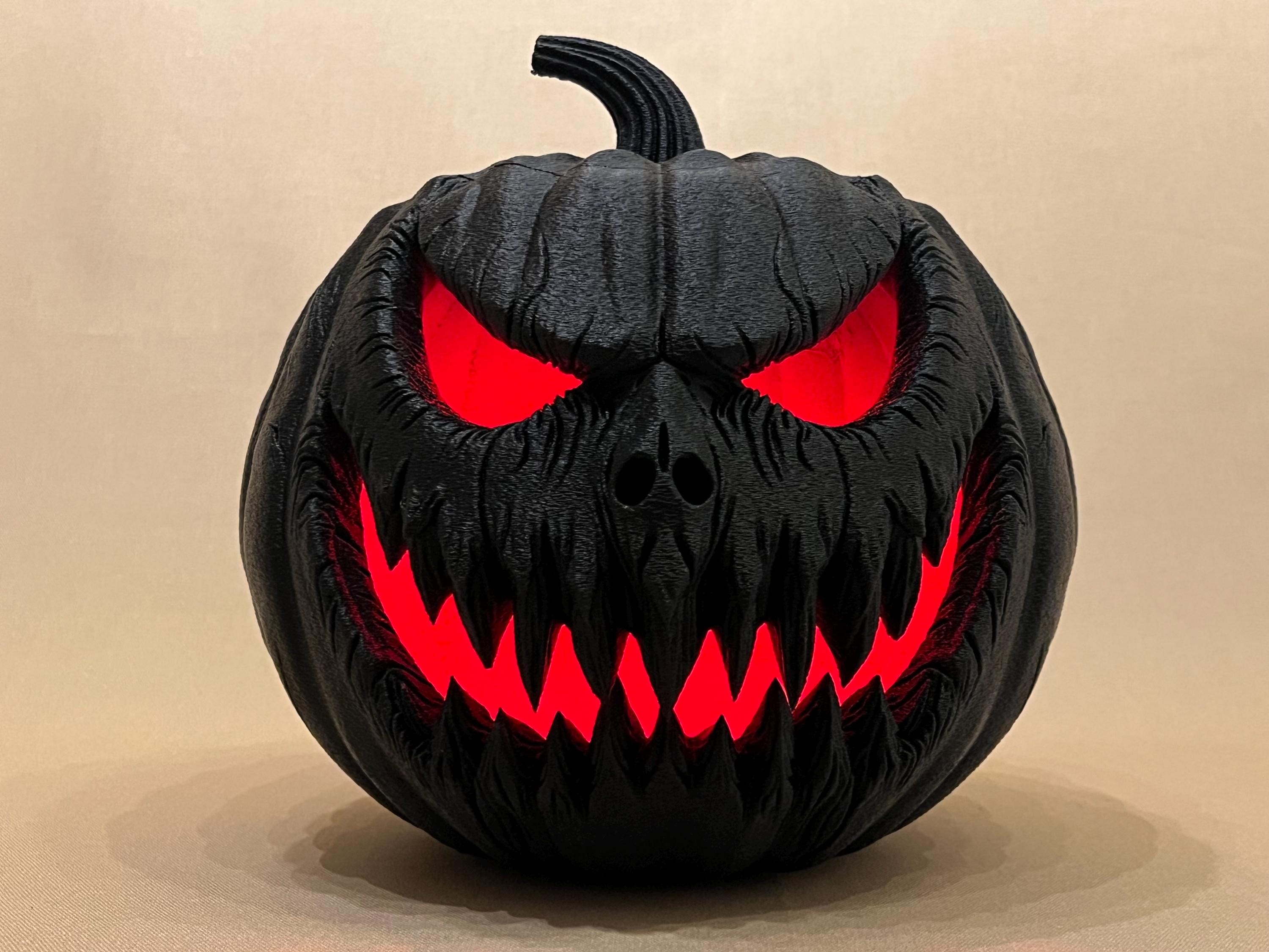 Halloween LED Pumpkin Lamp - 10" (250 Mm) Light up Jack O Lantern ...