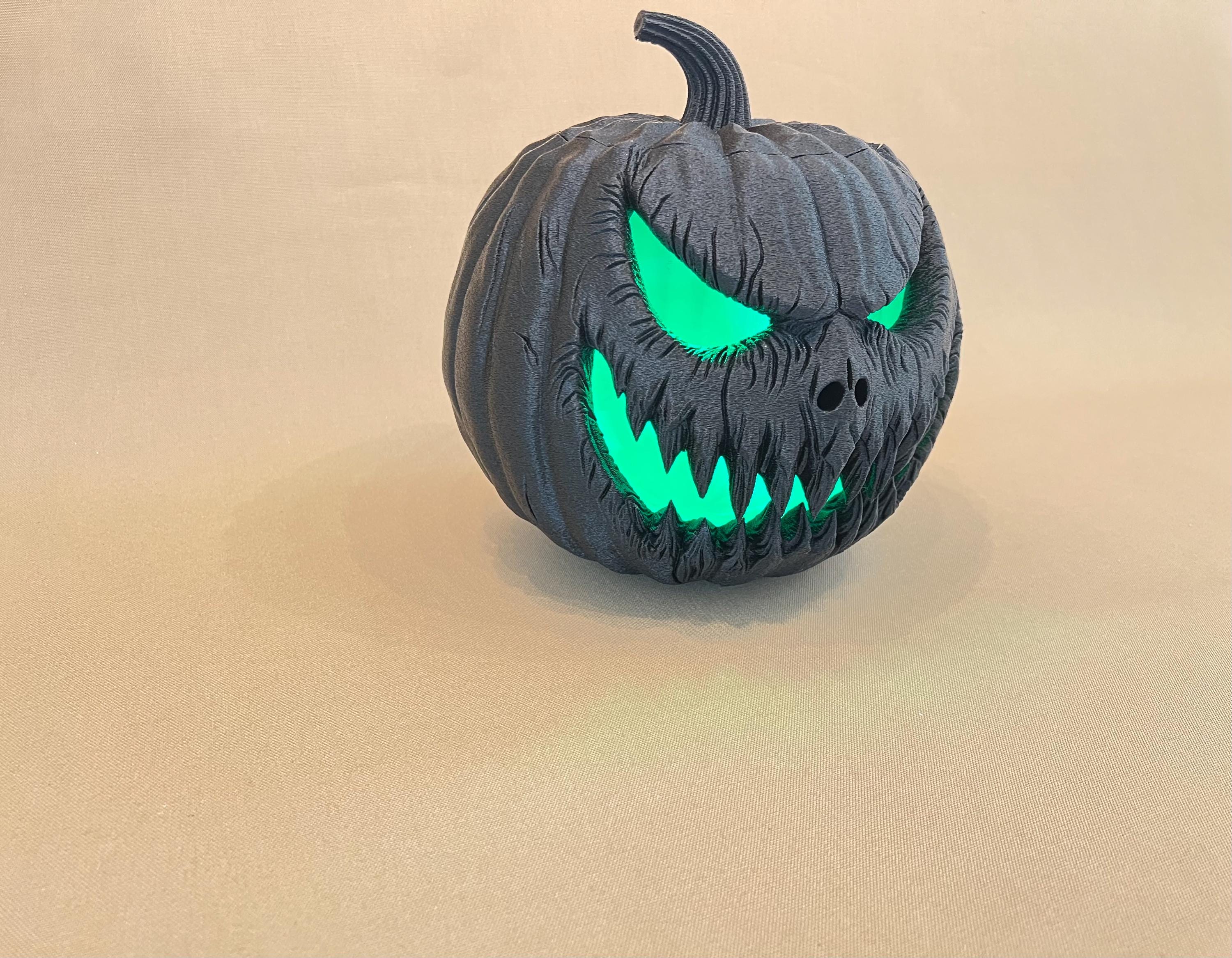 Halloween LED Pumpkin Lamp - 10" (250 Mm) Light up Jack O Lantern ...