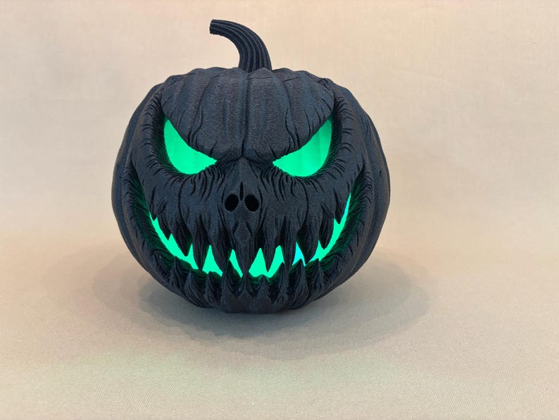 Halloween LED Pumpkin Lamp - 10" (250 Mm) Light up Jack O Lantern ...
