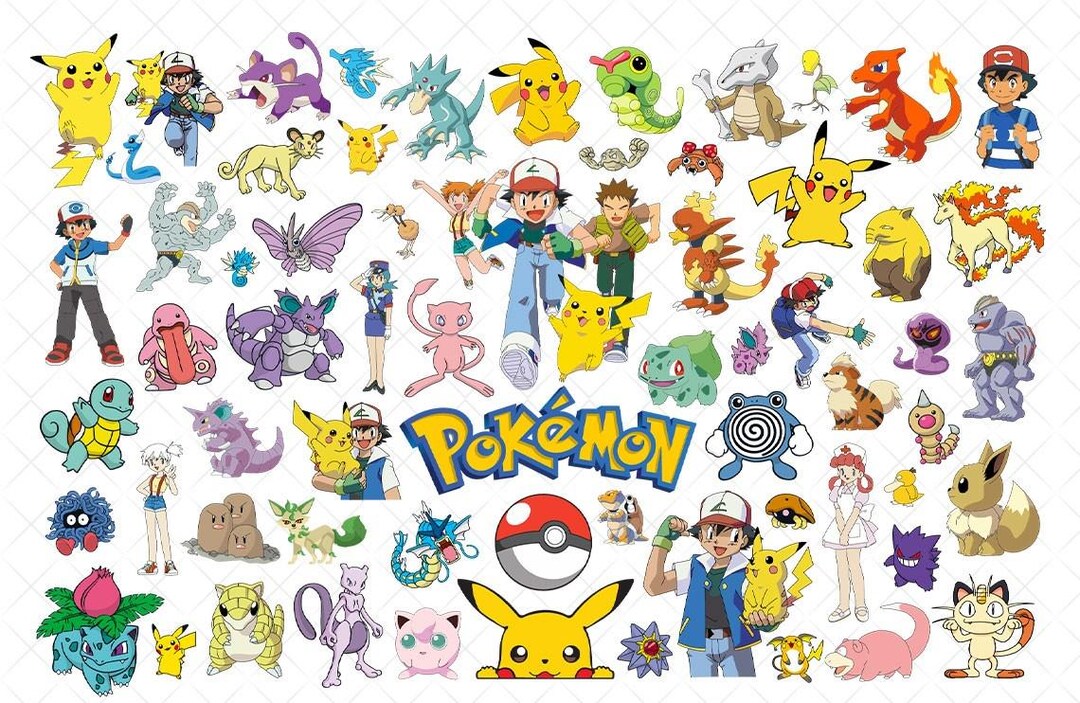 Mega Pokemon Svg Bundle • Pikachu Svg • Svg Png Eps Dxf Files • Digital ...