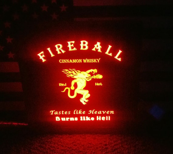 Fireball multi color led Sign | Etsy