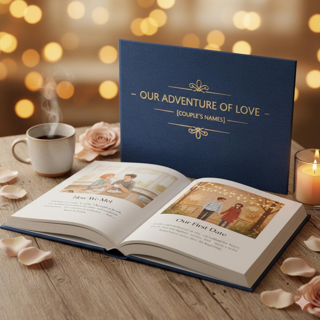 Personalized Love Storybook: Custom Anniversary Keepsake (digital PDF ...
