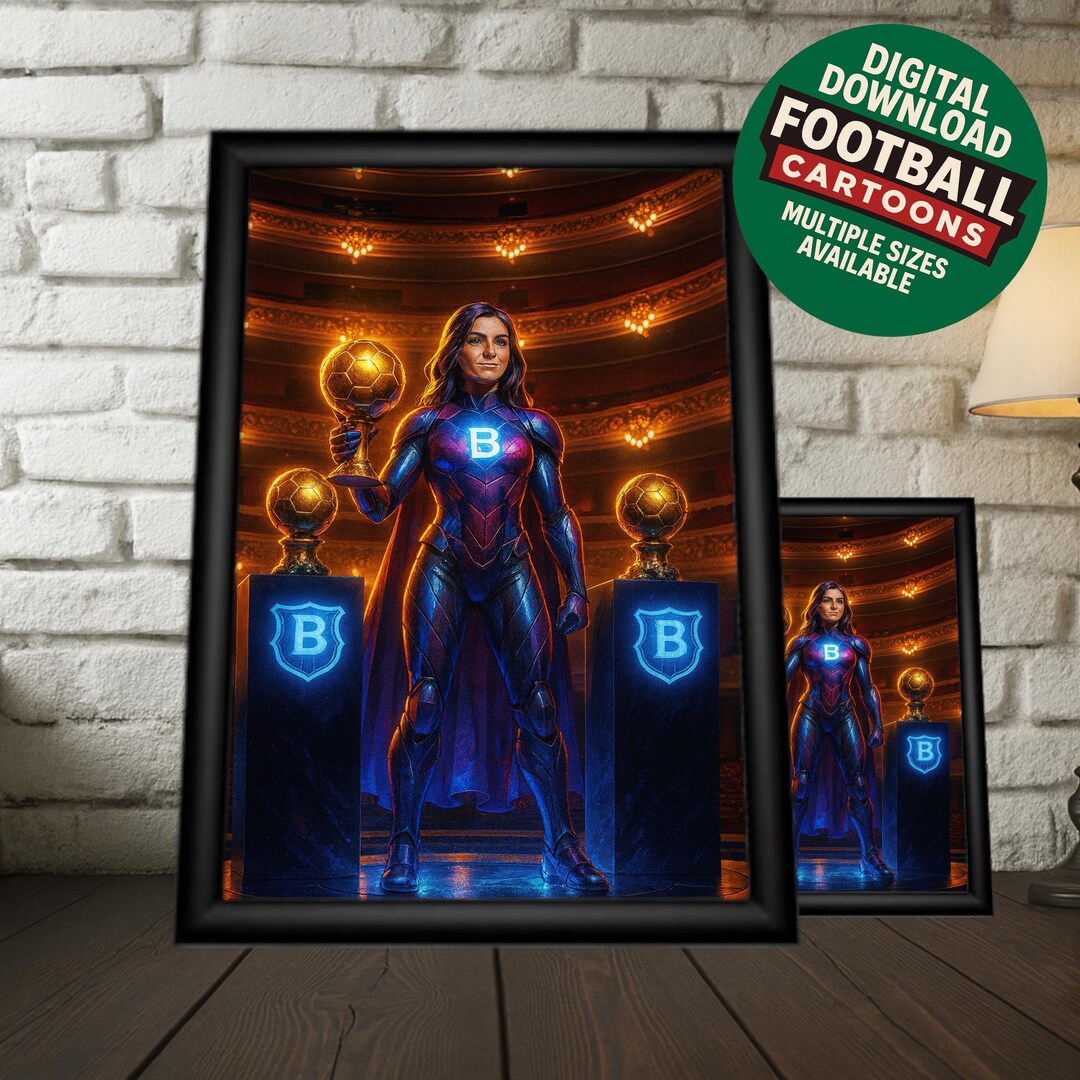 Aitana Bonmati Football Poster: Barcelona, Spain - Digital Art Print ...