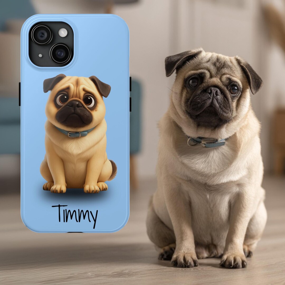 Personalized Cartoon Pet Custom Phone Case, Cute Pixar Look, iPhone ...