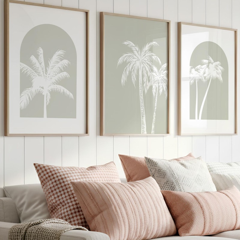 Abstract Palm Tree Prints - Etsy