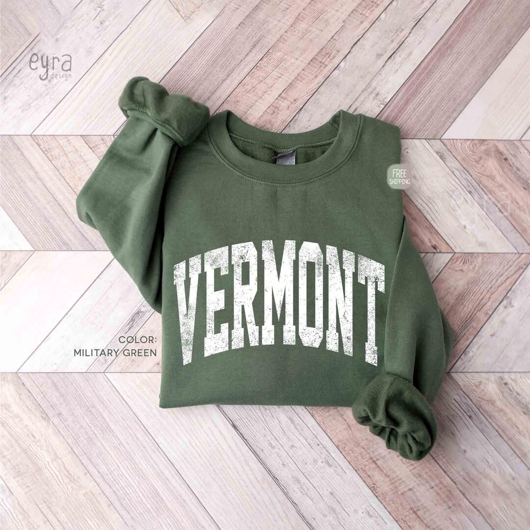 Vintage Vermont Sweatshirt, Vermont Vacation Sweater, Vermont Souvenir ...