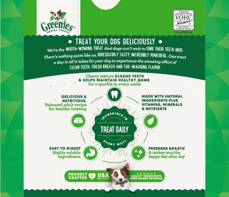 Greenies Teenie Original Chicken Flavor Dental Dog Treats, 192 Count - Etsy