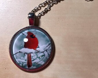 Cardinal necklace | Etsy