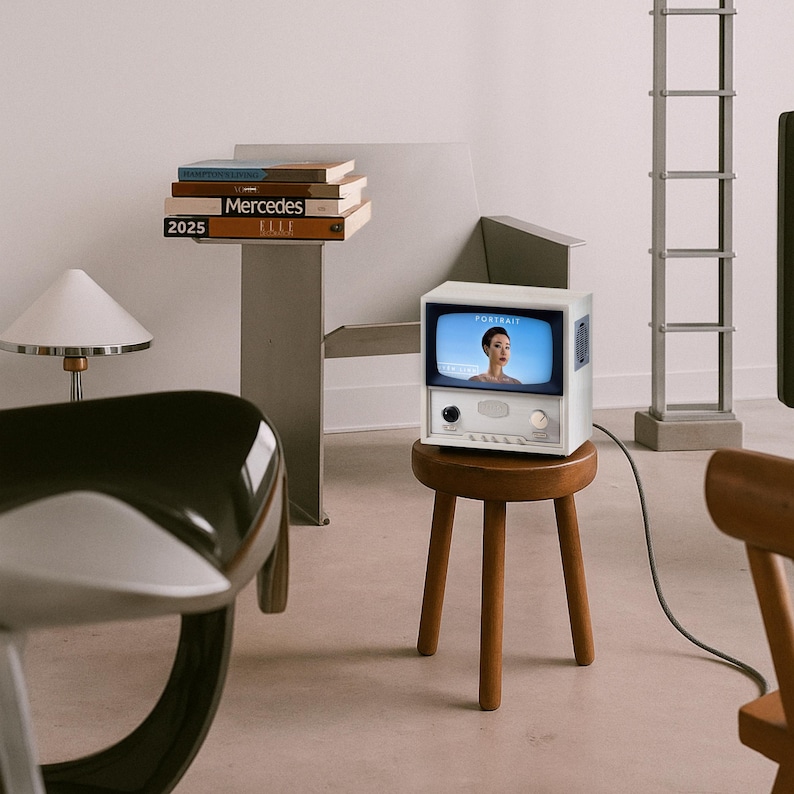Mini Retro TV 7” Maple (working Google TV) - Etsy