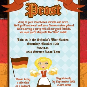 Personalized German Oktoberfest Invitation Many Designs Printable DIY ...