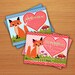What Does the Fox Say Valentine Cards DIY Instant Download - Etsy