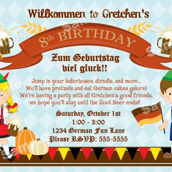 Oktoberfest Invitation - Etsy
