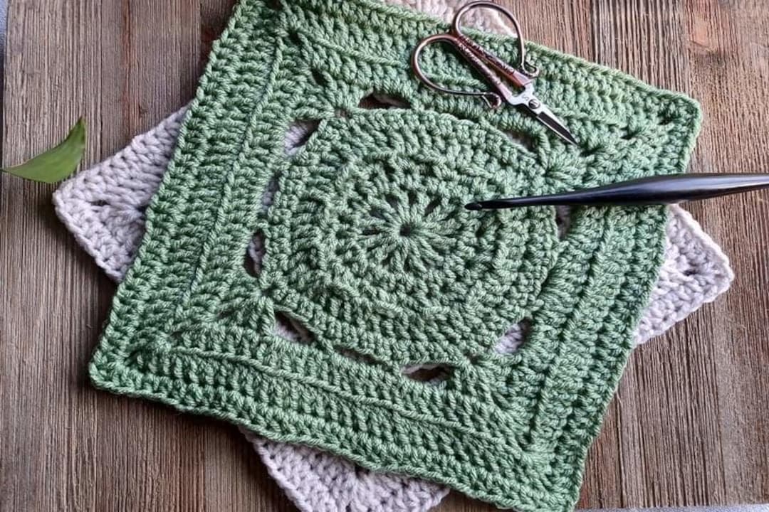Crochet Square Pattern | PDF Instant Digital Download | 12-inch Afghan ...