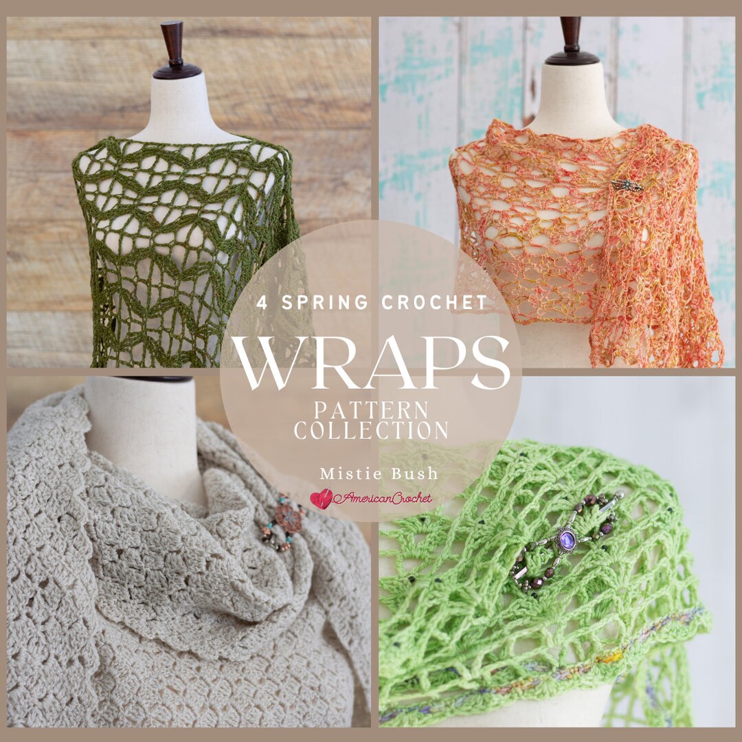 Crochet Wrap Pattern Bundle – Lightweight Spring and Fall Transition ...