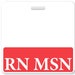 Red RN MSN Badge Buddy - Free Shipping! - Red Badge Buddy for Nurses W ...