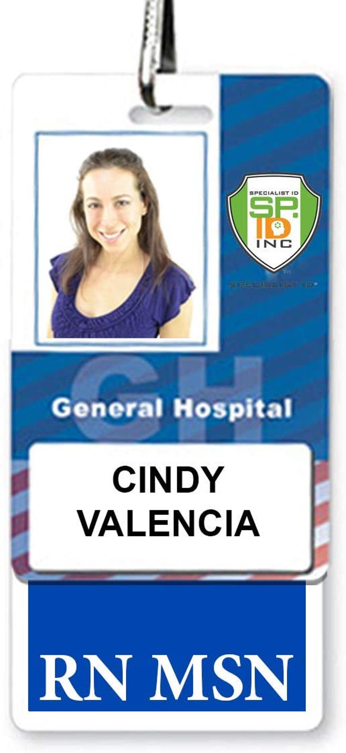 Blue RN MSN Badge Buddy - Free Shipping! - Blue Badge Buddy for Masters ...