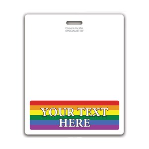 Bulk Custom Badge Buddy XL - Horizontal Oversized Badge Backer for ...