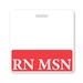 Red RN MSN Badge Buddy Free Shipping Red Badge Buddy for | Etsy