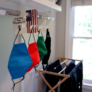 5 Pack - Face Mask Hanger for Car or Closet - Free Shipping! - USA Made ...