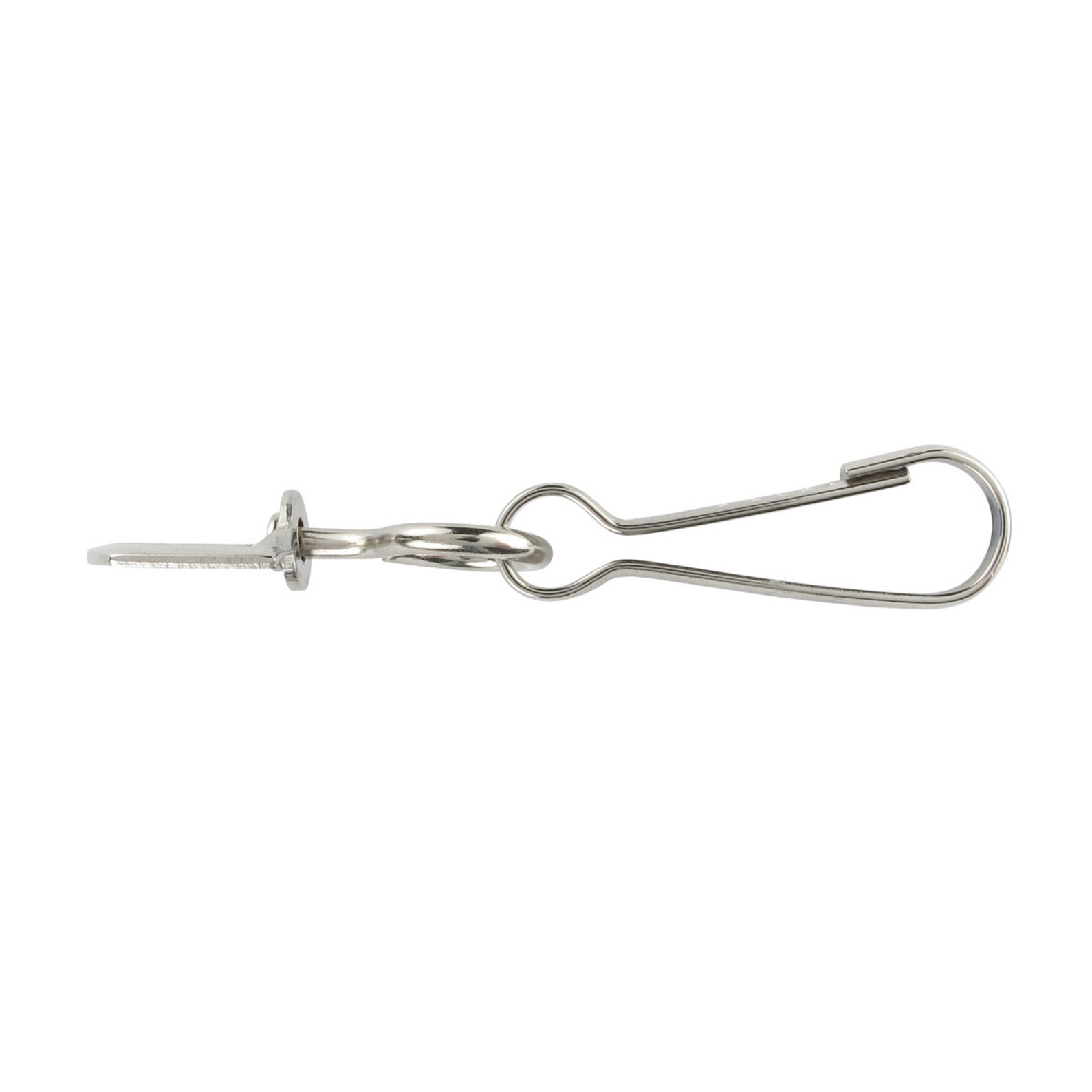 10 - Small Metal Swivel J Hook Clips - Free Shipping - 1/2" D Ring for ...