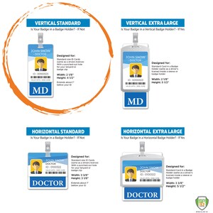 LAB Badge Buddy - Black Border Badge Buddies for Laboratory Technicians ...