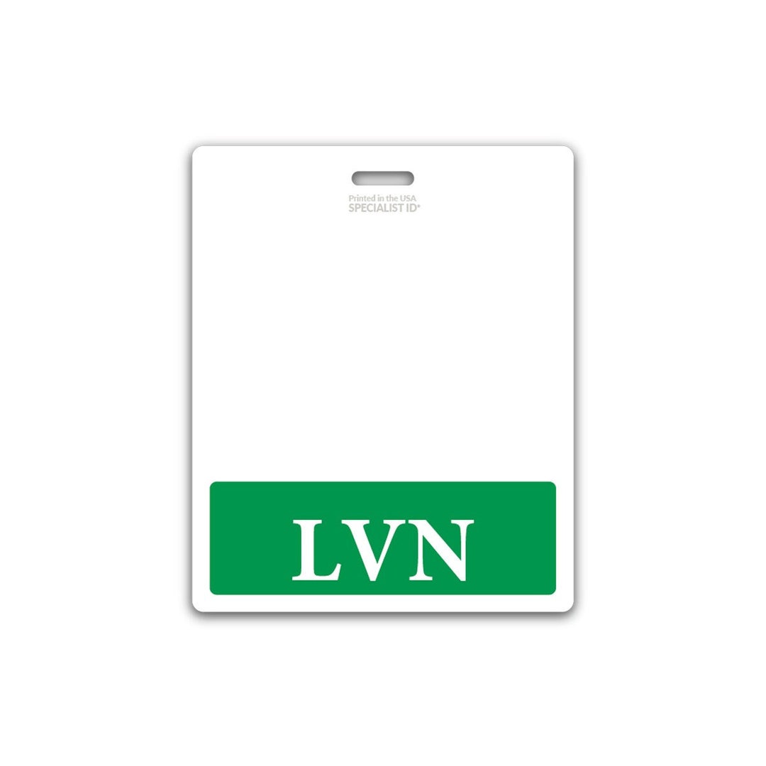 XL Badge Buddy LVN Horizontal - Free Ship! - Oversized ID Badge Backer ...