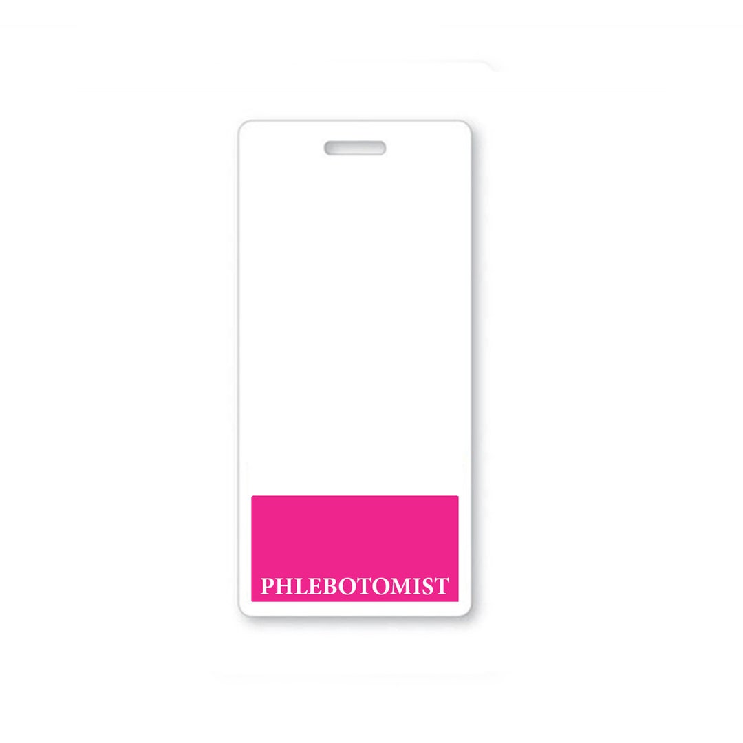 PHLEBOTOMIST Badge Buddy - Free Shipping - Name Tag Badge Backer ...