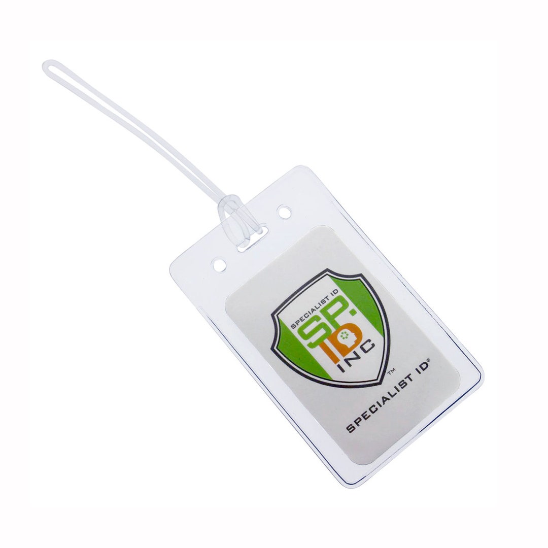 25 Clear Luggage Tags FREE Ship Backpack Bag Tags DIY - Etsy