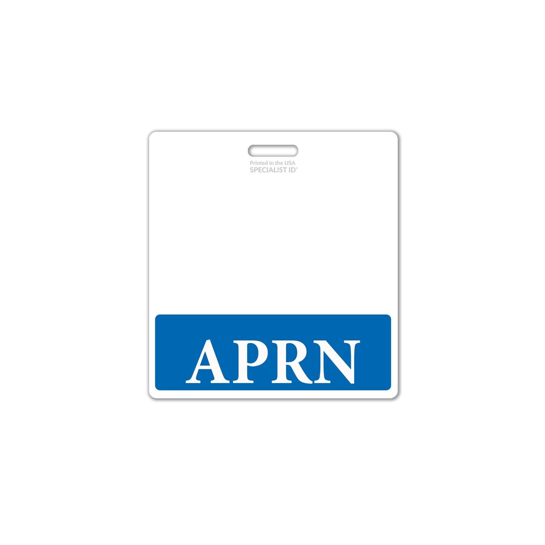 XL Badge Buddy APRN Horizontal - Free Ship! - Oversized ID Badge Backer ...
