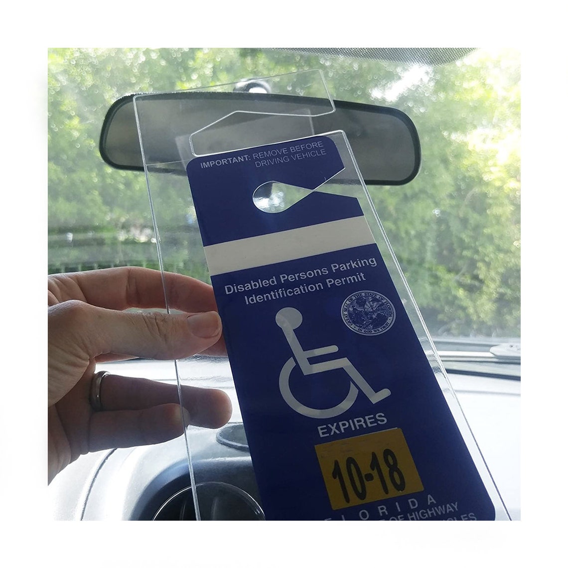 Handicap Placard Holders Free Shipping Disability Parking - Etsy