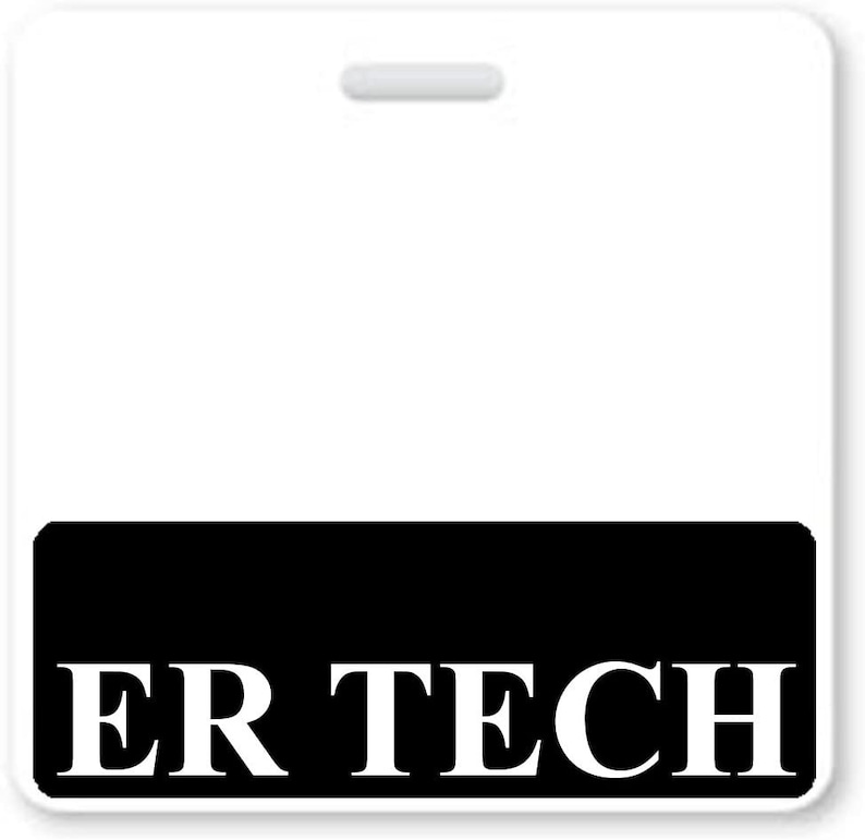 Black ER TECH Badge Buddy - Free Shipping! - Bold Black Badge Buddy for ...