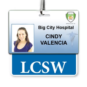 Blue LCSW Badge Buddy - Free Shipping! - Badge Buddies for Licensed ...
