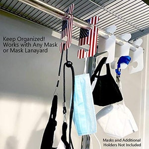 5 Pack - Face Mask Hanger for Car or Closet - Free Shipping! - USA Made ...