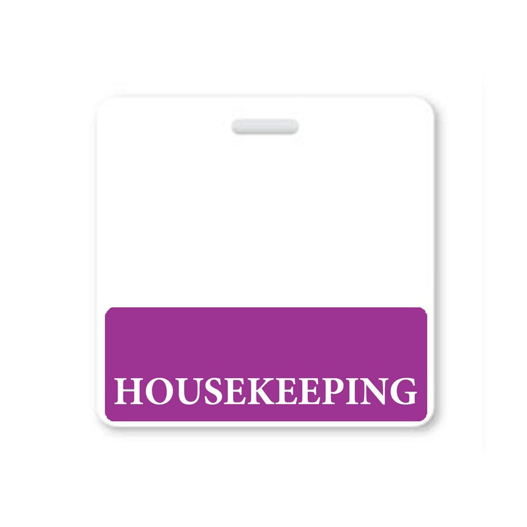 Purple HOUSEKEEPING Badge Buddy - Free Shipping! - Badge Buddies for ...