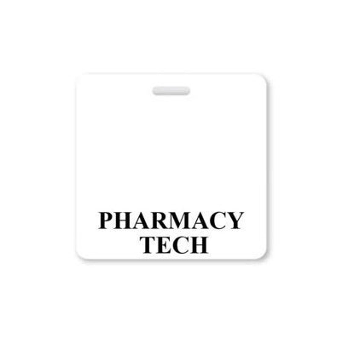 White PHARMACY TECH Badge Buddy - Free Shipping! - Badge Buddies for ...