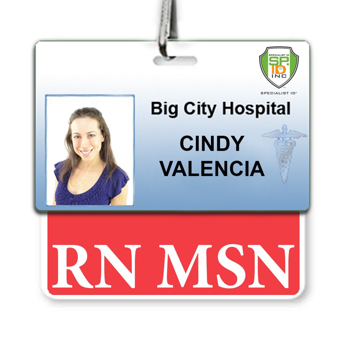 Red RN MSN Badge Buddy - Free Shipping! - Red Badge Buddy for Nurses W ...
