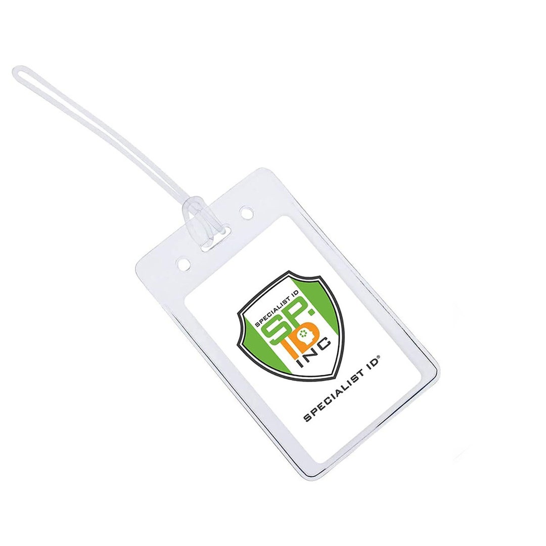 25 Clear Luggage Tags - FREE Ship - Backpack Bag Tags - DIY Pouches ...