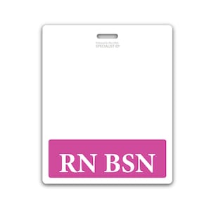 XL Badge Buddy RN BSN Horizontal Free Shipping Oversized I'd Badge ...