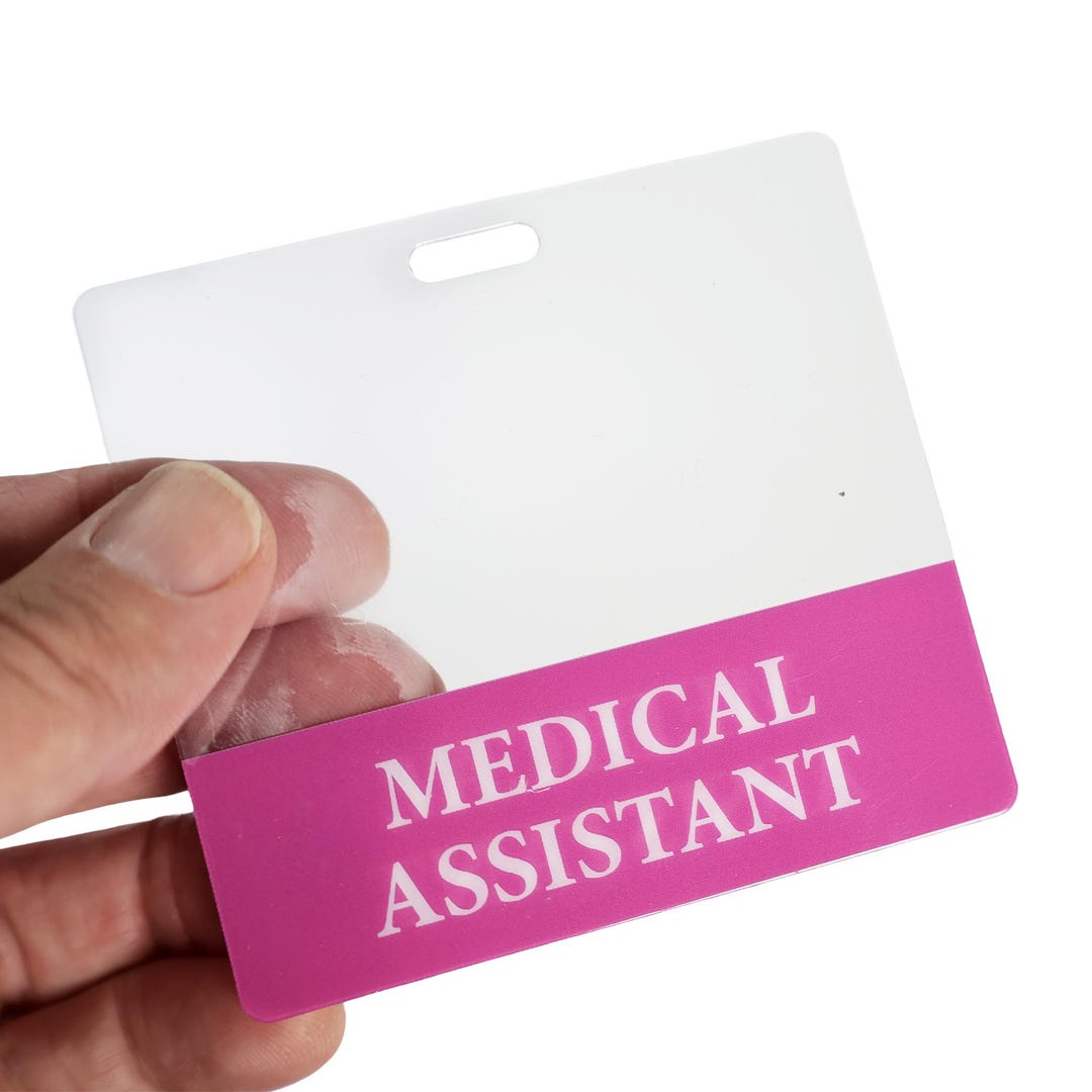 Clear Medical Assistant Badge Buddy Horizontal - Free Shipping ...