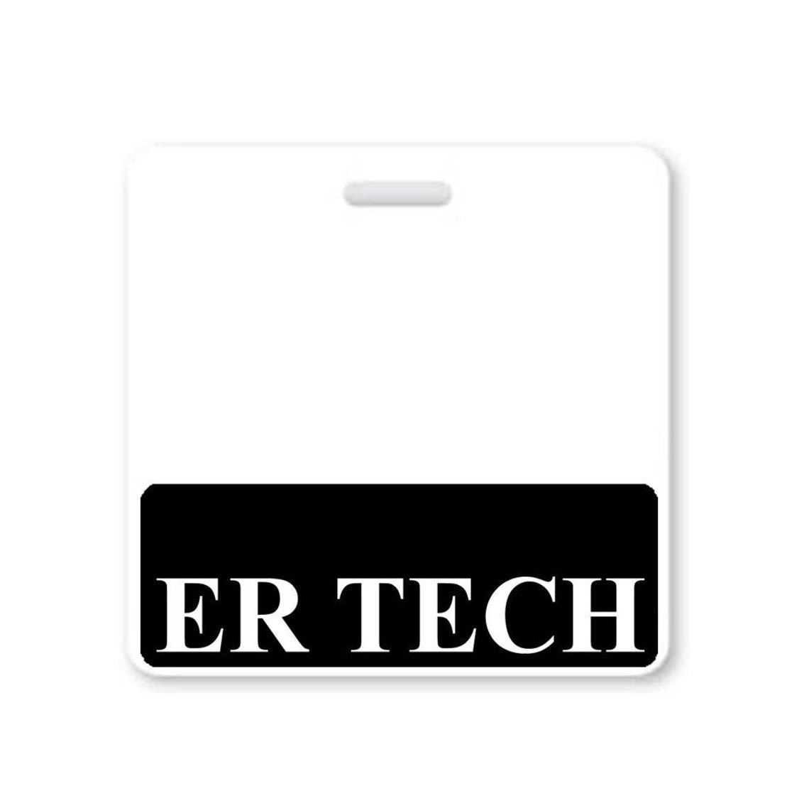 Black ER TECH Badge Buddy Free Shipping Bold Black Badge - Etsy