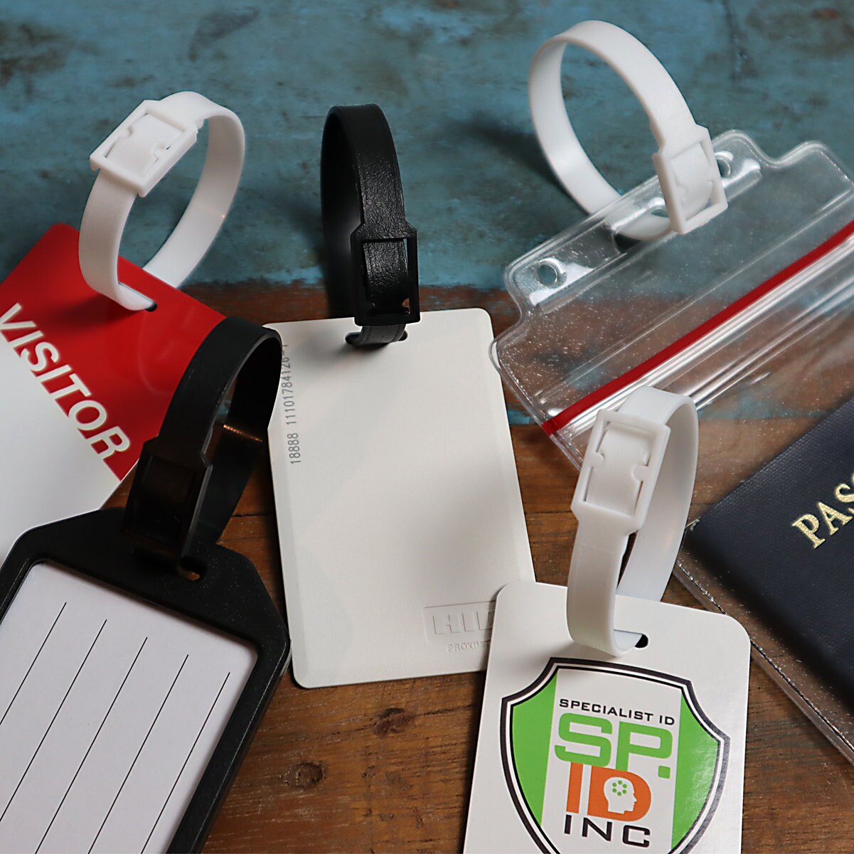5 Black Plastic Luggage Tag Buckle Straps - Free Shipping - Attach ID ...