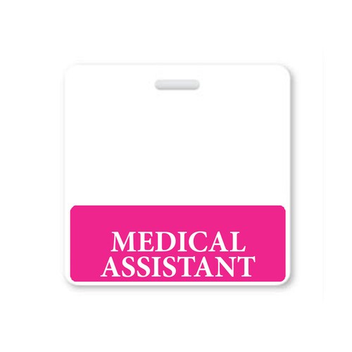 MEDICAL ASSISTANT Badge Buddy Hot Pink Free Shipping Badge - Etsy