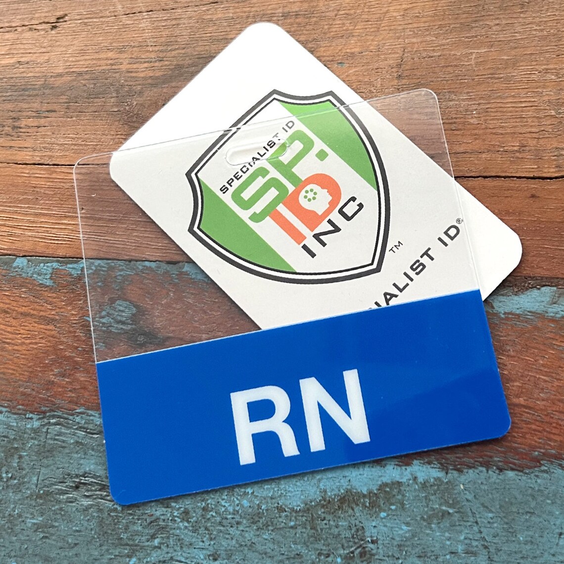 Clear Blue RN Badge Buddy - Free Shipping! - Badge Buddies for ...