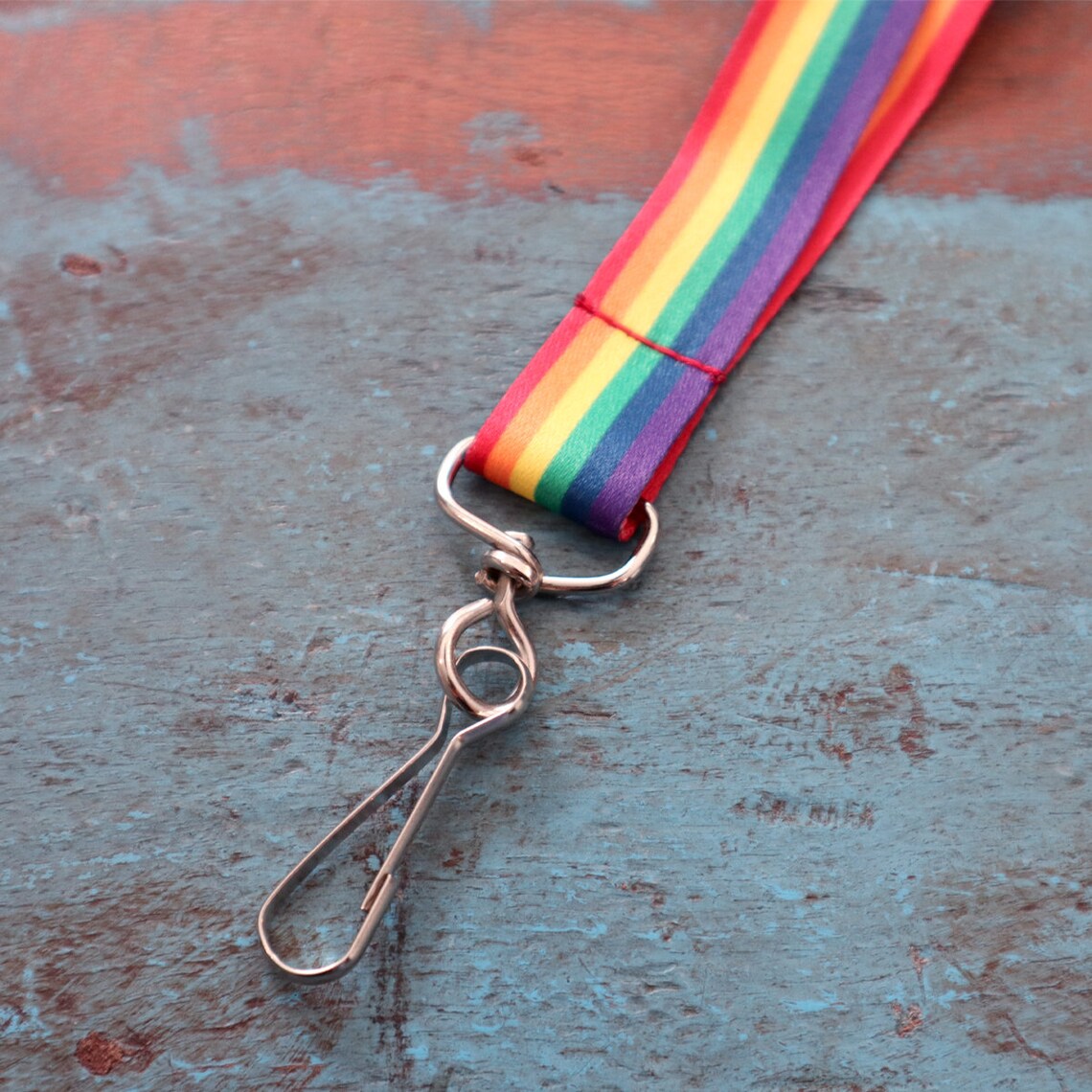 2 Rainbow Pride Lanyard Free Shipping Cute Silky - Etsy Australia