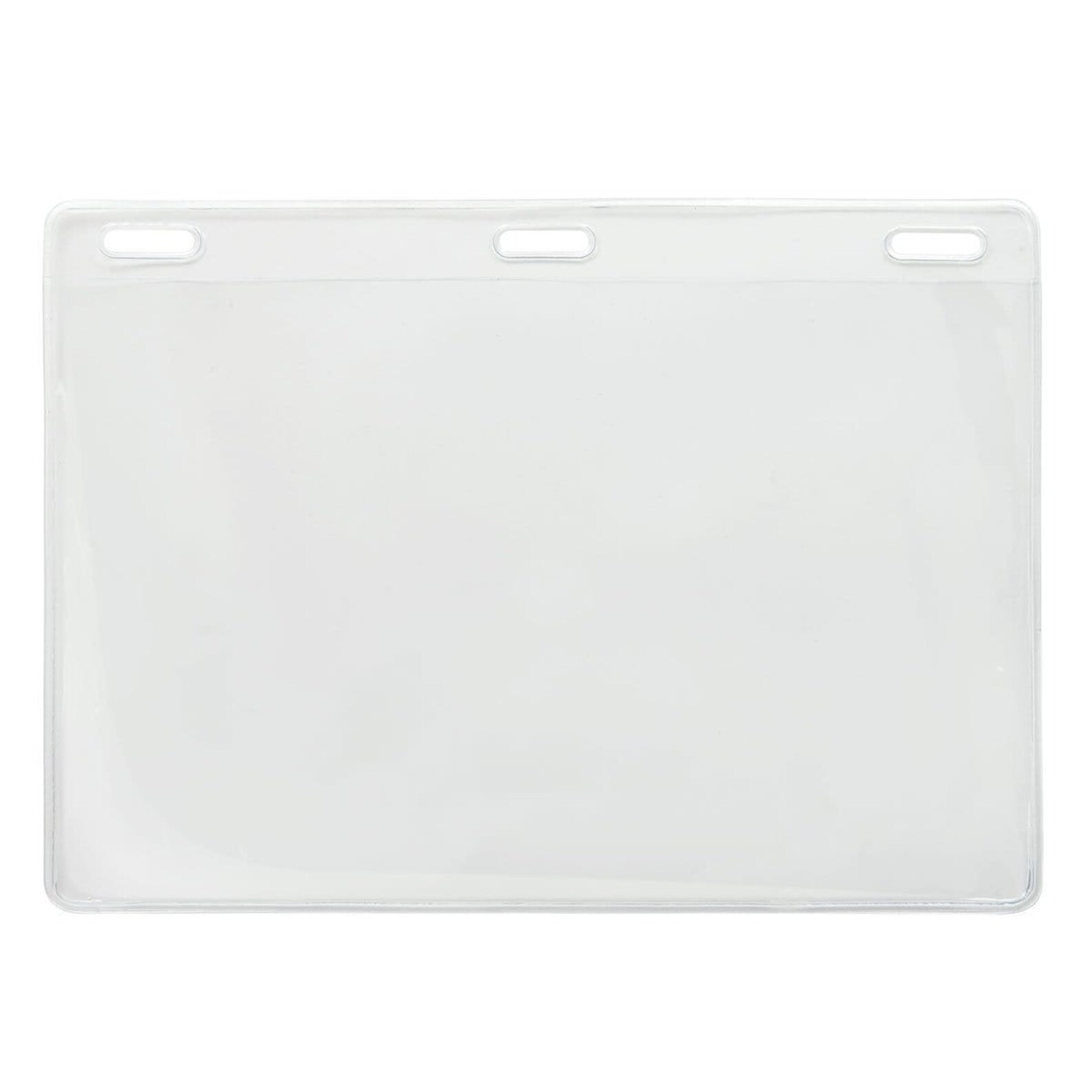 10 6x4 Horizontal Badge Holders Free Ship Large Clear Vinyl Sleeve ...